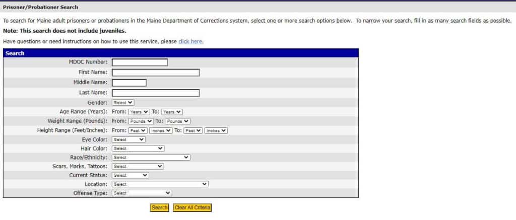 Inmate Search Maine – The Ultimate Guide - 2025 - Public Records Search