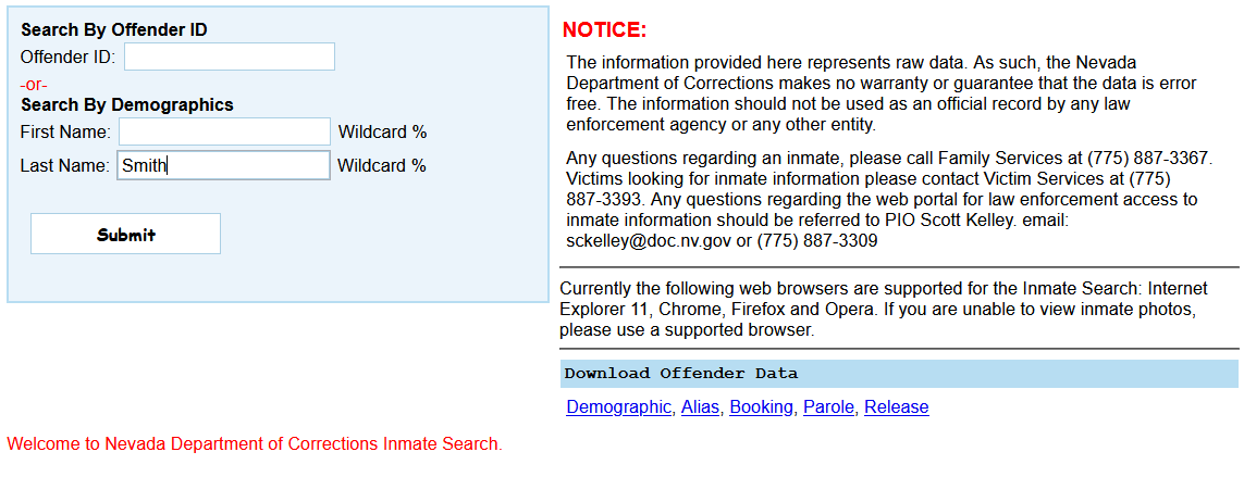 Inmate Search Nevada – The Ultimate Guide - 2025 - Public Records Search