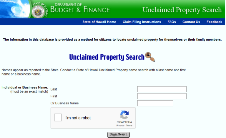 Unclaimed Money In Hawaii – The Ultimate Guide - 2026 - Public Records ...