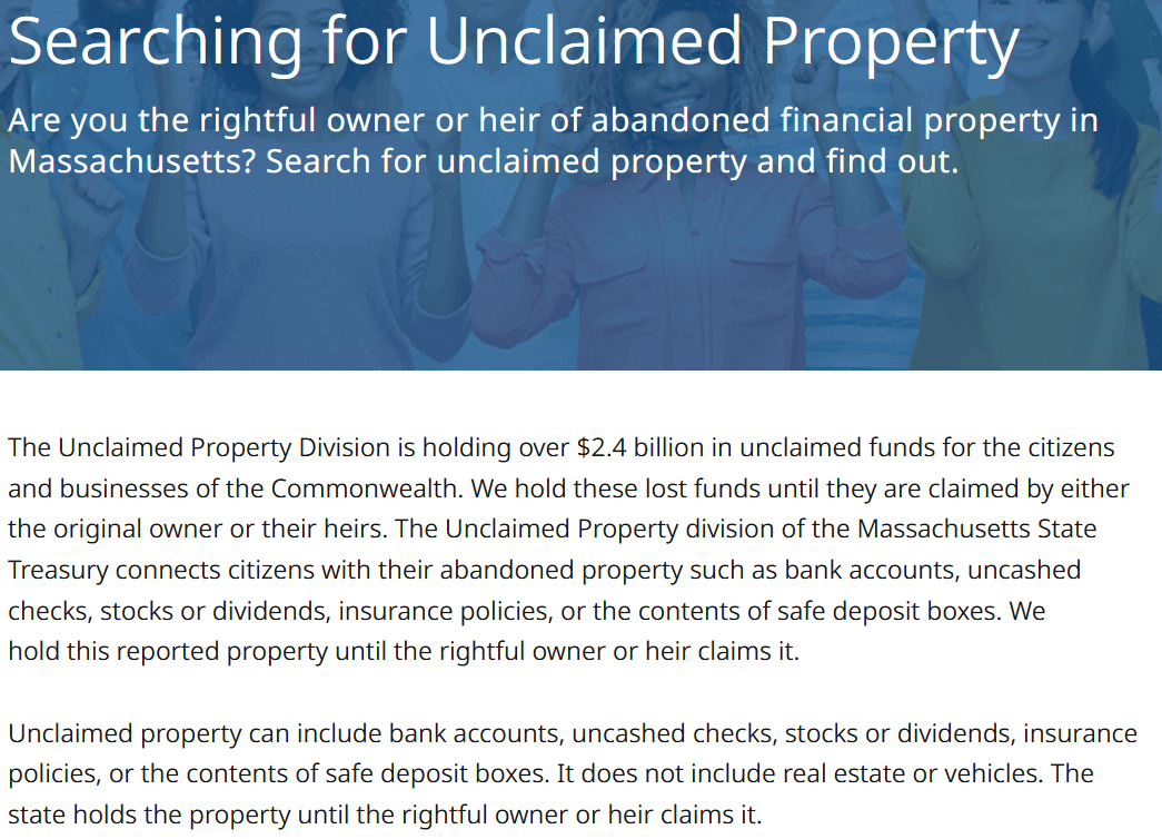 Unclaimed Money In Massachusetts – The Ultimate Guide - 2025 - Public ...