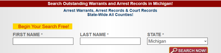 Free Michigan Warrant Search - Enter A Name To View Anyone