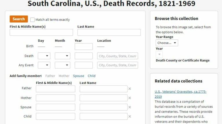 South Carolina Death Records Search – The Ultimate Guide - 2025 ...